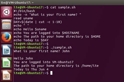 Refer To The Exhibit Examine Both The Output And The Source Code Of The Linux Shell Script