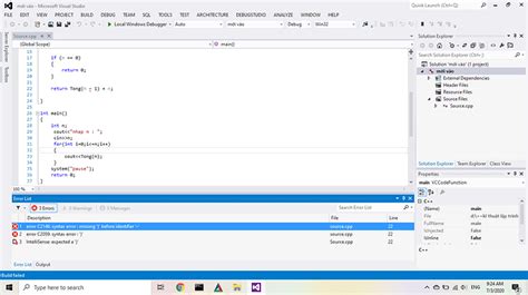 Lỗi Cú Pháp Missing Before Identifier − Programming Dạy Nhau Học