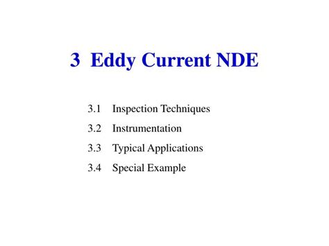 Ppt 3 Eddy Current Nde Powerpoint Presentation Free Download Id