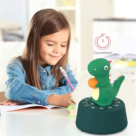 Great Choice Products Cute Kitchen Timer Cartoon Dinosaur Timer