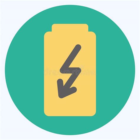 Icon Power Saving Suitable For Mobile Apps Symbol Color Mate Style