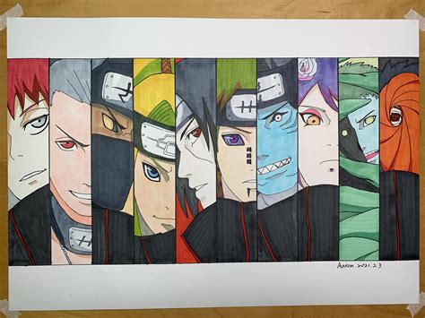 Akatsuki Members Drawing