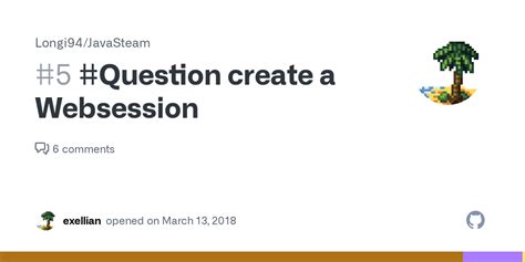 Question Create A Websession · Issue 5 · Longi94javasteam · Github