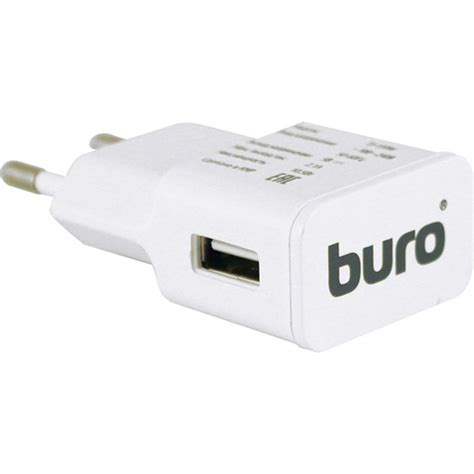 Универсальное сетевое зарядное устройство BURO TJ-159w 10.5W 2.1A USB-A ...