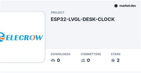 Esp32 Lvgl Desk Clock Ecosystem Directory Market Dev
