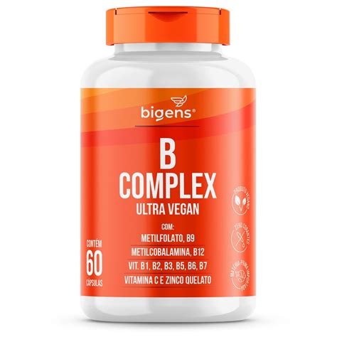 Vitaminas Complexo B 60 Cápsulas B Complex Vegano Bigens Natuweb