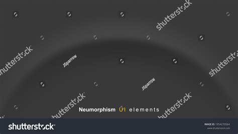 Neumorphism Style Liquid Interface Background Neumorphism Stock Vector