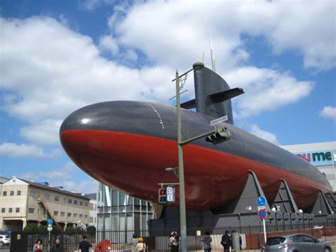 国内唯一 超巨大な実物の潜水艦を展示現役の潜水艦が眼前に現れる 広島県呉 ガジェット通信 GetNews
