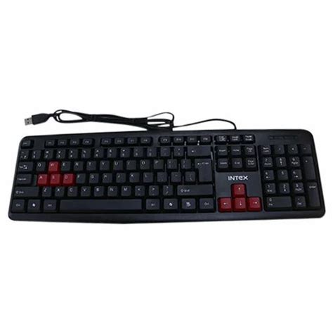 Black Intex Wired Keyboard Rs 250 Piece Kunal Enterprises Id