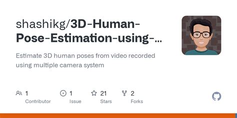 Github Shashikg 3d Human Pose Estimation Using Multi Camera Estimate 3d Human Poses From