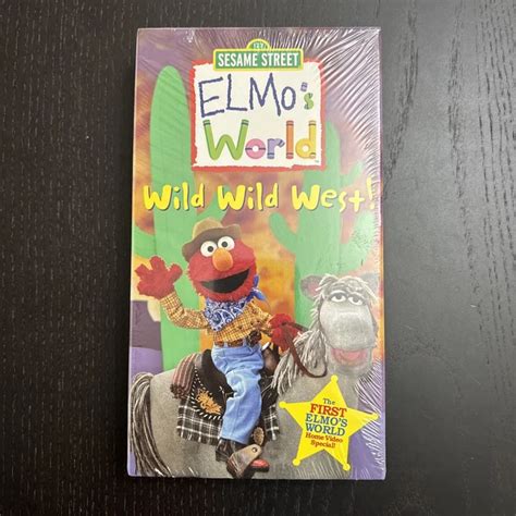 Elmos World Sesame Street Wild Wild West Vhs New In Package 2004 Sony