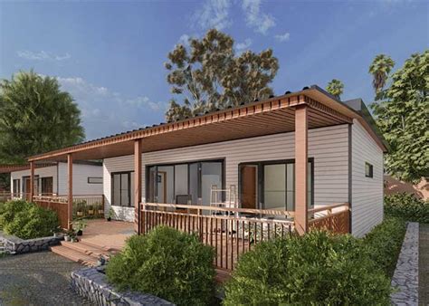 Light Steel Frame Foldable Small Modular Prefab Mobile Homes For Granny