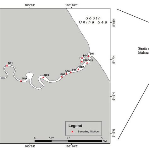 Map Of Ibai River Terengganu And Sampling Location Denoted By S1 S15 Download Scientific Diagram