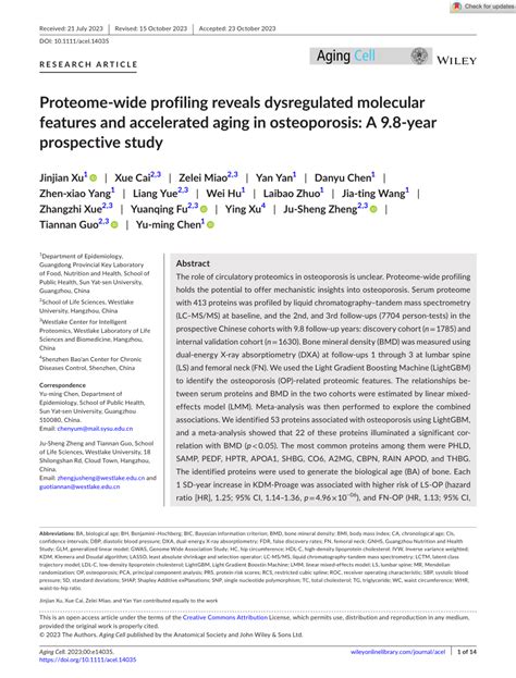 Pdf Proteome Wide Profiling Reveals Dysregulated Molecular Features