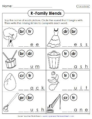 Engaging R Blend Worksheets For Effective Learning