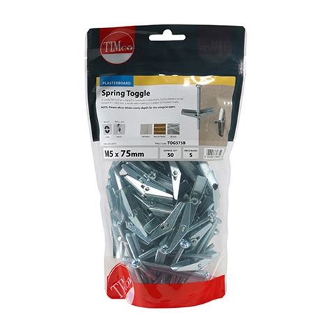 M5 X 75 Spring Toggle Bzp 50 Pcs Screws And Fasteners
