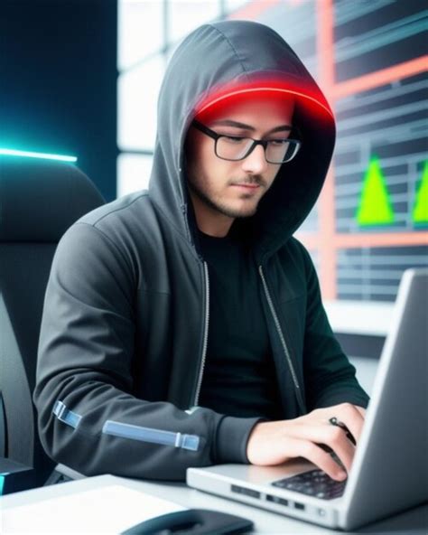 Premium Ai Image Man Try To Hacker Computer Cyber Crime Photo