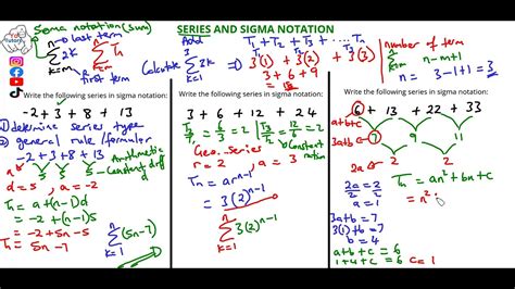 Arithmetic Series And Sigma Notation Youtube
