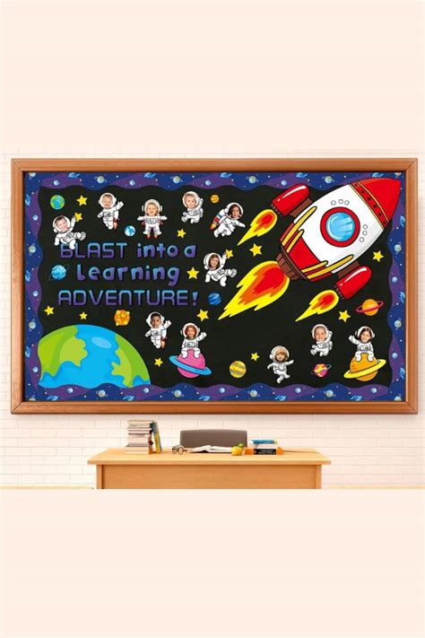 Justforjoyful Outer Space Astronaut Bulletin Board Decorations Space