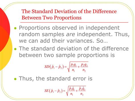 Standard Error Formula Two Samples