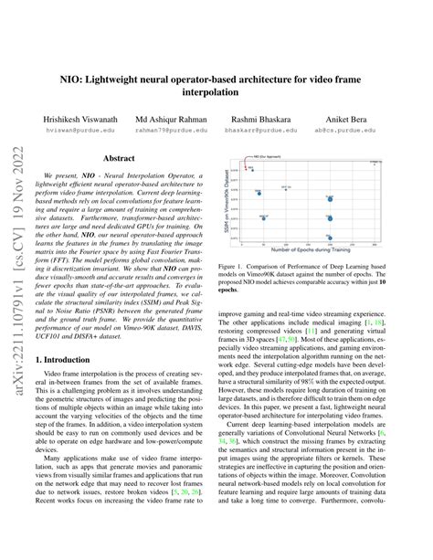 Pdf Nio Lightweight Neural Operator Based Architecture For Video Frame Interpolation