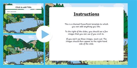 Water Theme Powerpoint Background Powerpoint Template