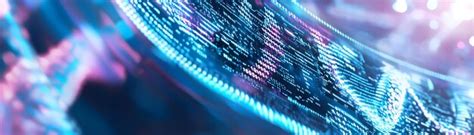 Abstract Digital Data Flow Background Premium Ai Generated Image