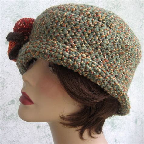 Crochet Pattern Womens Flapper Hat Downton Abbey Style With Etsy
