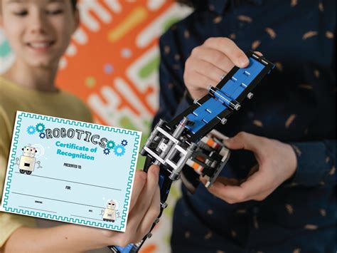 Robotics Certificate Of Completion And Robotics Certificate Of