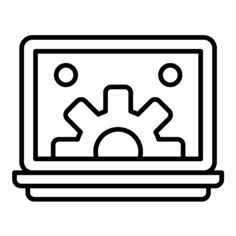 Premium Vector Content Management System Line Illustration