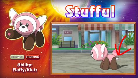 Stufful Has A Tag On Its Butt Pokémon Sun And Moon Know Your Meme