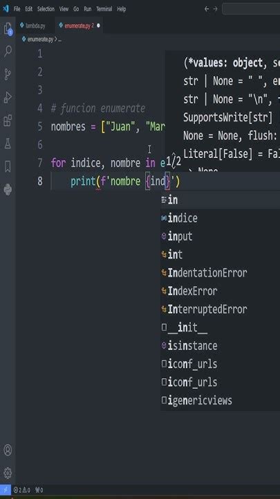 Función Enumerate En Python Youtube