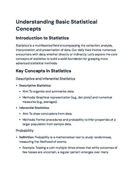 Understanding Basic Statistical Concepts Intro To Stats Stat101