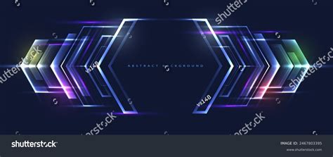 Geometric Hexagon Abstract Background Simple Polygonal Stock Vector Royalty Free 2467803395