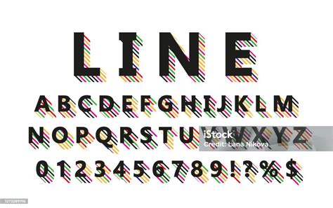 선형 그림자 Eps가 있는 벡터 3d 글꼴 라벨에 대한 스톡 벡터 아트 및 기타 이미지 라벨 로고 로마 양식 Istock