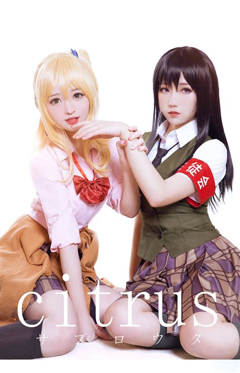 Anime Cosplay Citrus Anime Yuzu Aihara Mei Aihara Anime Аниме картинки гифки