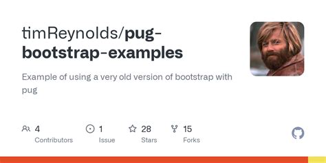 Github Timreynoldspug Bootstrap Examples Example Of Using A Very Old Version Of Bootstrap