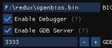GDB Server PCSX Redux