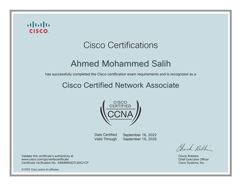 Certificate Cisco Ccna Ahmed Alshemary 75 Comments