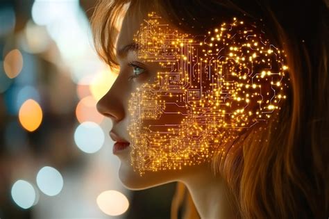 Neural Systems Digital Cognition Brain Systems Synaptic Design And Neural Fusion Womans Profile