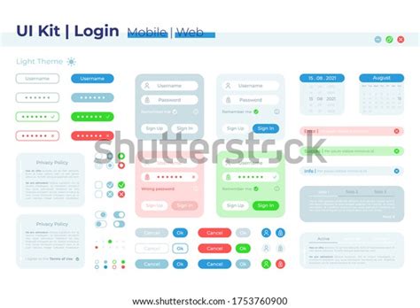 Buttons Design System For Ui Over 17538 Royalty Free Licensable Stock Vectors And Vector Art