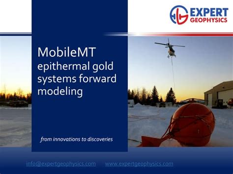 Mobilemt Epithermal Gold Systems Forward Modeling Ppt