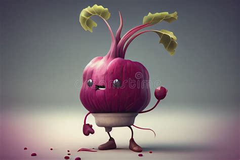 Cute Beet Root Character Stock Illustration Illustration Of Three 275427887