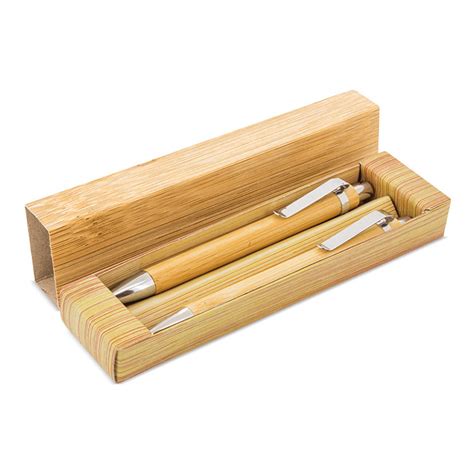 Еко сет пенкала бамбус КЛЕВЕР МК Канцелариска опрема и материјали