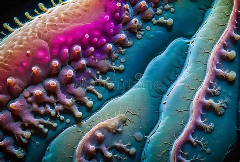 Under The Microscope Cell Structures Stock Illustration Illustration Of Representation