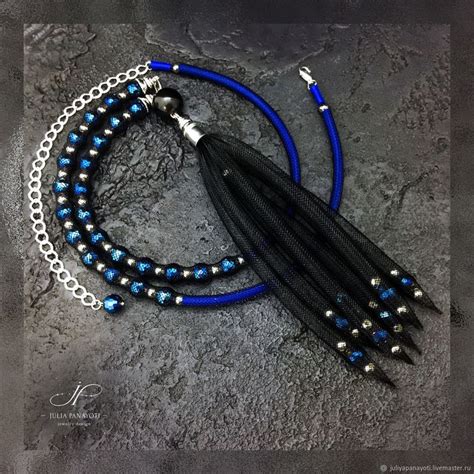 Колье бусы ручной работы Ярмарка Мастеров ручная работа Купить Сотуар из ювелирной сетки