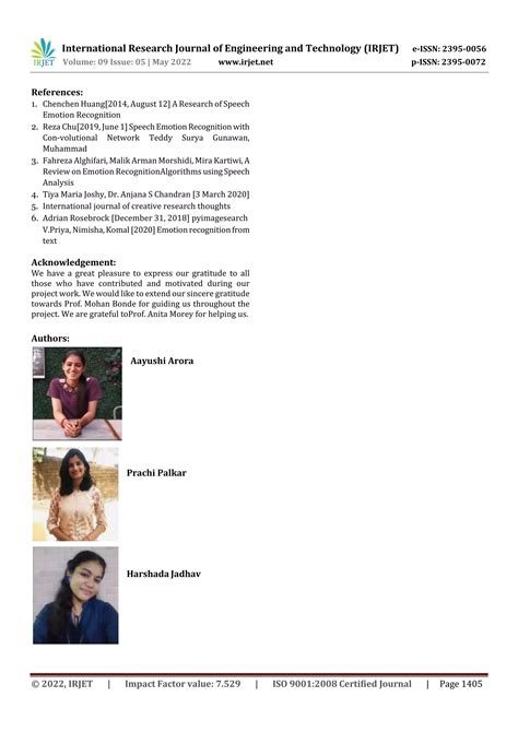 Emotion Recognition Through Speech Analysis Using Various Deep Learning Algorithms Pdf