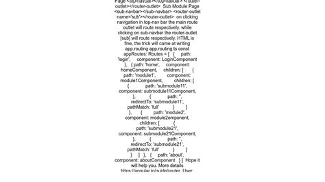 Angular 2 Submodule Routing And Nested Ltrouteroutletgt