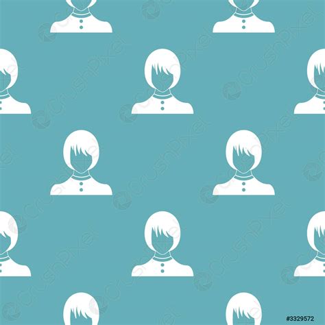 girl user pattern vector seamless stock vector 3329572 crushpixel