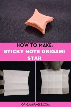 Make A Fun Sticky Note Origami Star In 5 Easy Steps Sticky Note